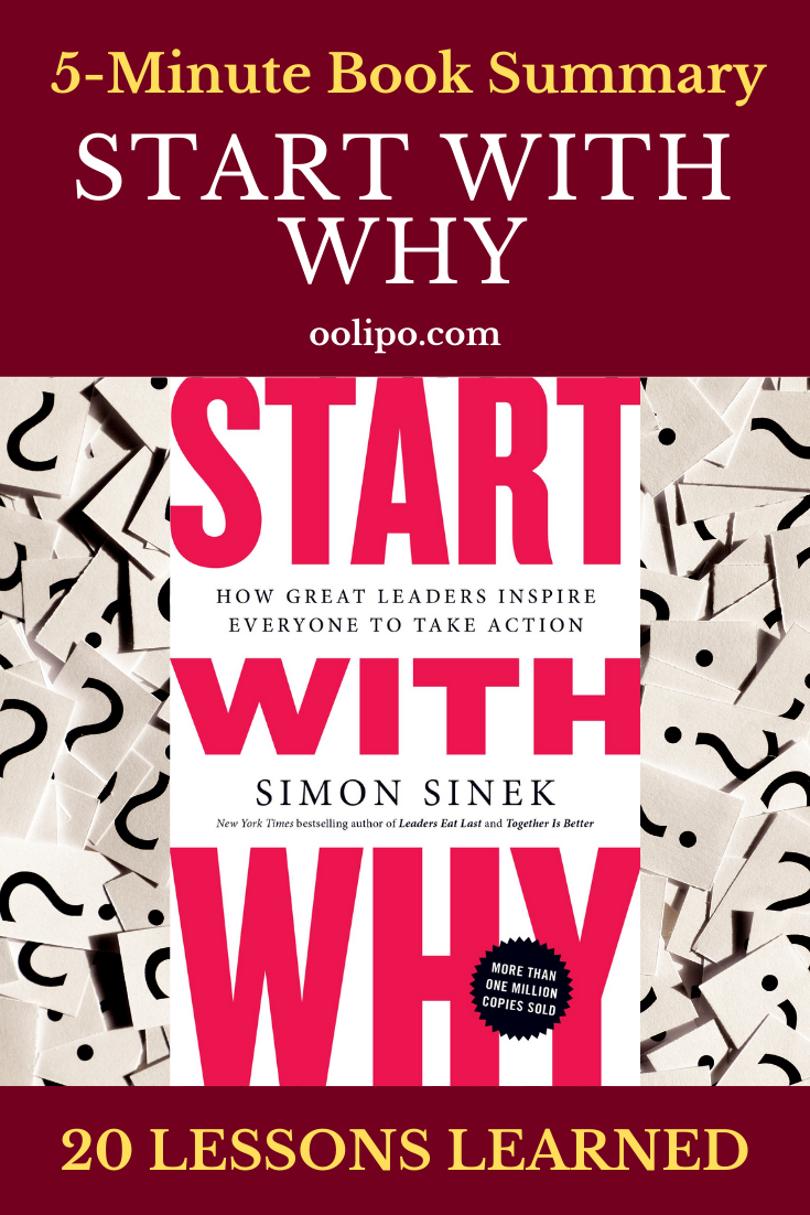 Start With Why Summary (5 Minutes): 20 Lessons Learned & PDF - oolipo